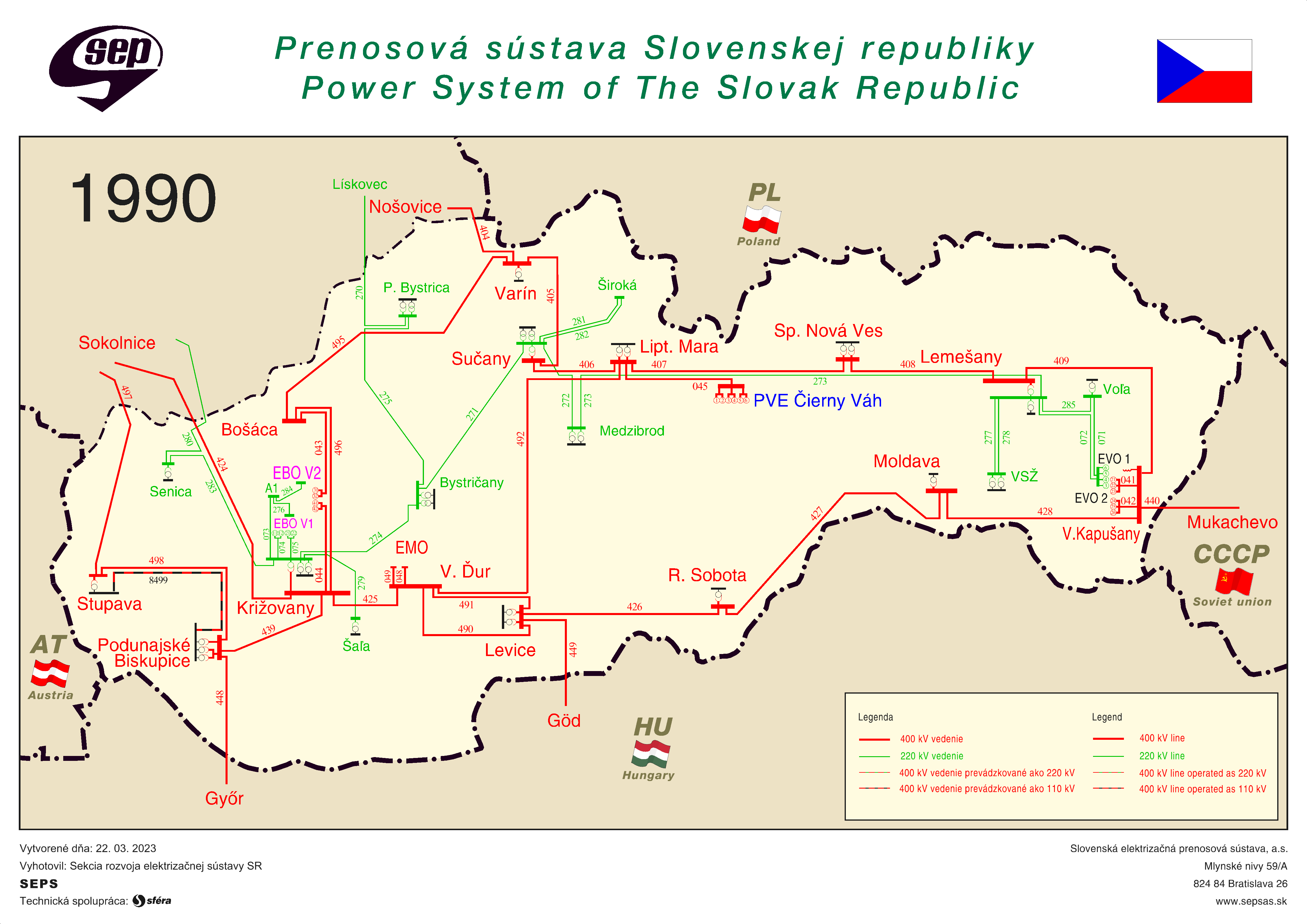 Grid maps - Slovenská elektrizačná prenosová sústava, a.s.