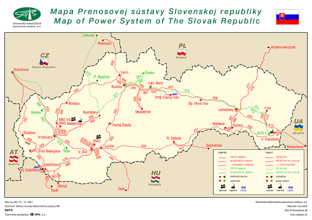 Grid maps - Slovenská elektrizačná prenosová sústava, a.s.